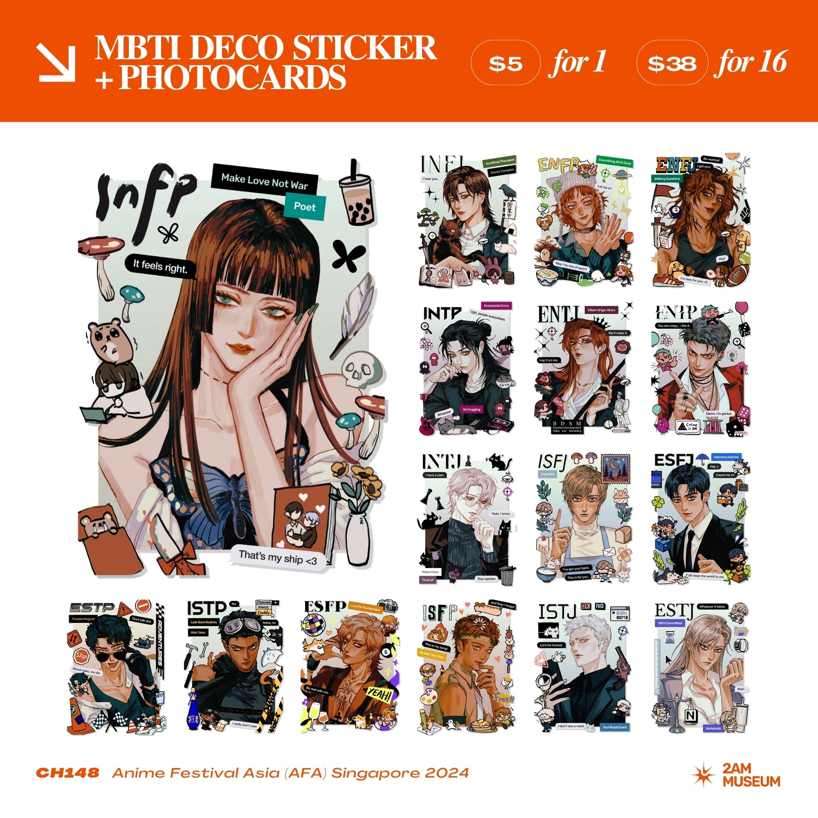 MBTI x GKC Deco Stickers | 2AM museum