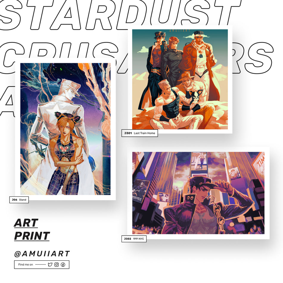 Part 3. Stardust Crusaders / JJBA Art print | 2AM museum