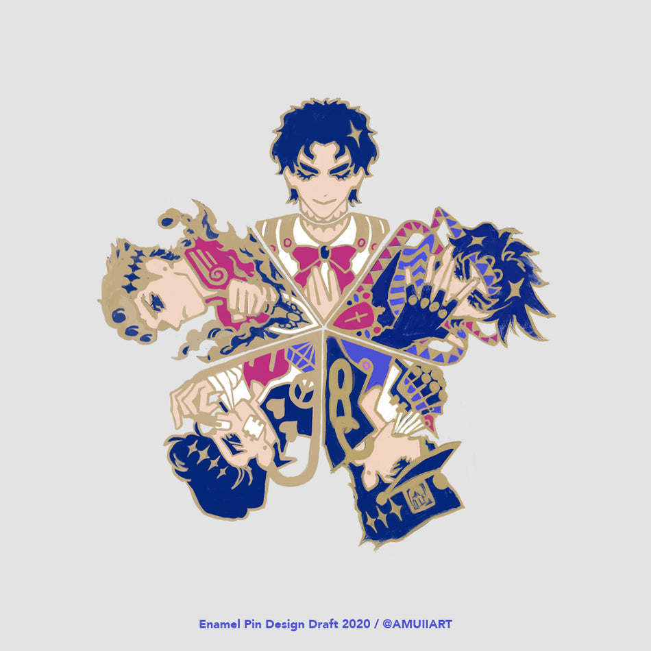 The Golden Stars 2020 / JJBA enamel Pins | 2AM museum